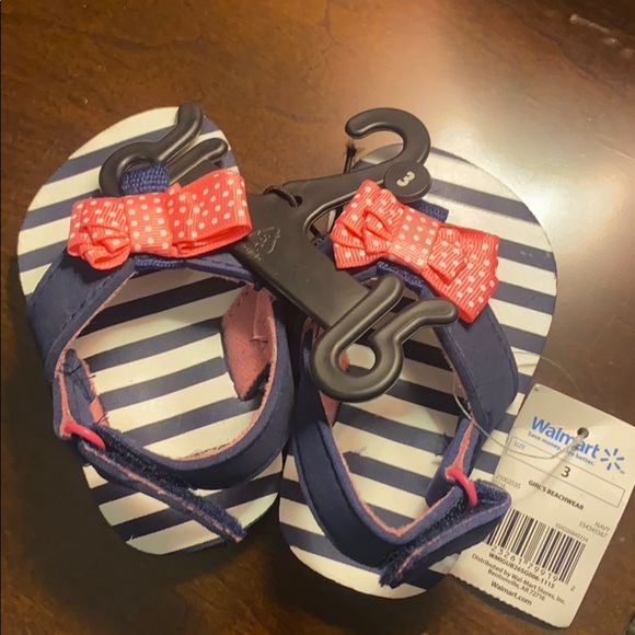 Shoes | New With Tags Baby Flip Flop Sandals Size 3 | Poshmark